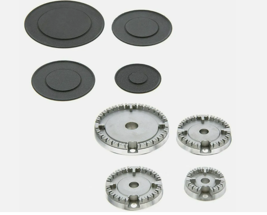 Universal Short Internal Boss Type Gas Hob Top Burner Crown & Flame Ca ...