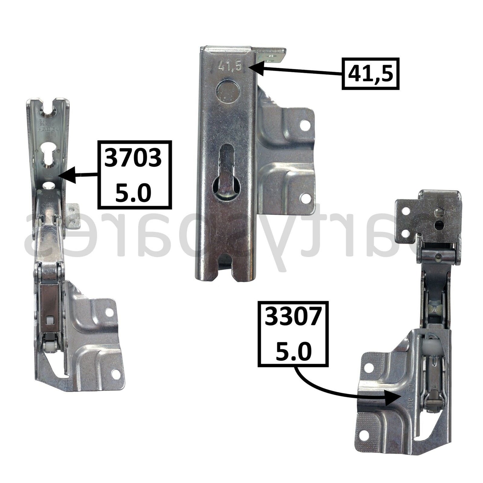 Genuine BOSCH NEFF SIEMANS Integrated Fridge Freezer Door Hinge Kit 48 ...