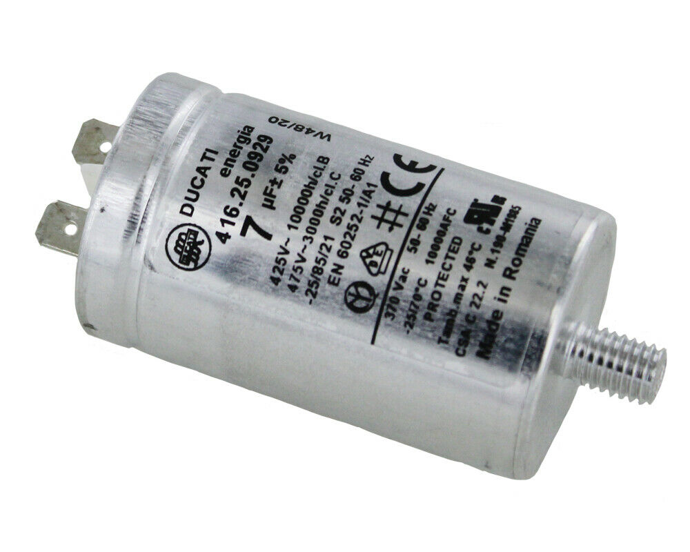 HOOVER CANDY Genuine Tumble Dryer Motor Capacitor 7UF microfarad 41039 ...