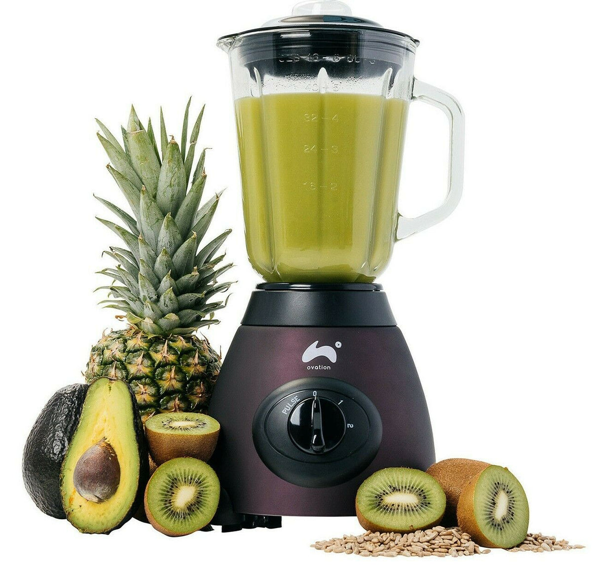 Ovation 500W Purple Multi Blender Juicer Glass Jug Smoothie Maker Food ...